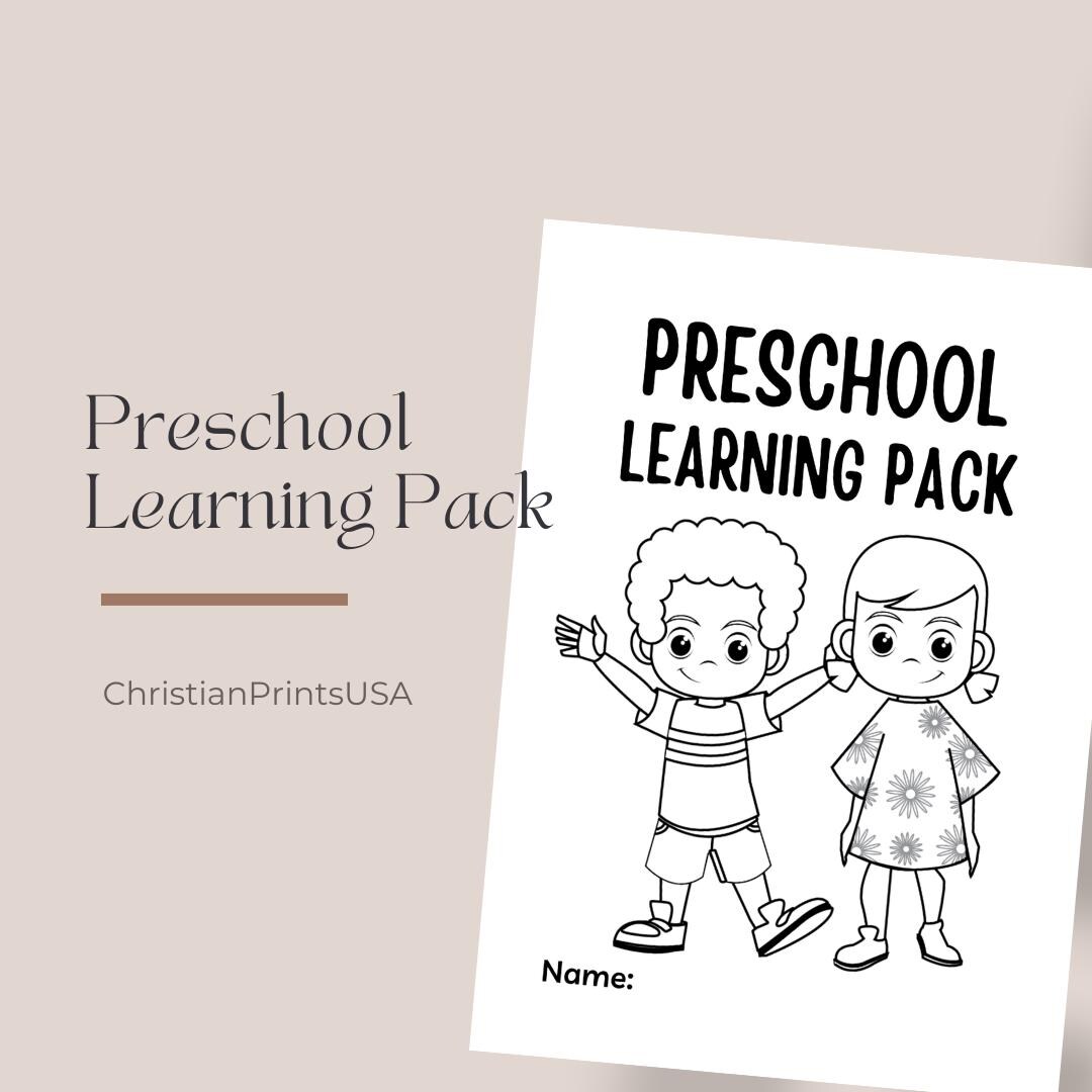 Preschool Pre-k + Kindergarten Learning Bundle | 10+ Pages | Printable ...