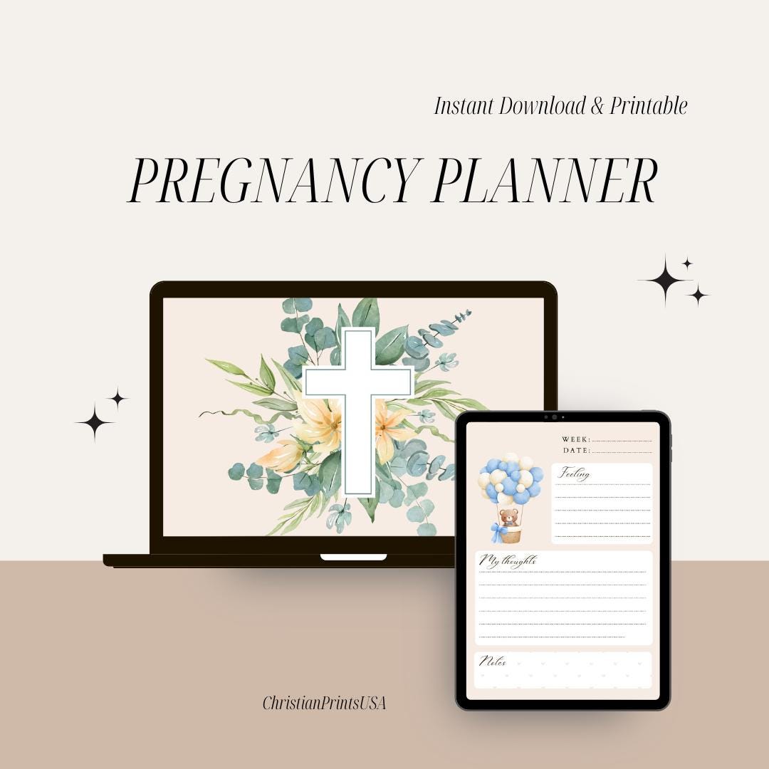 Pregnancy Planner Printable, Printable Pregnancy Journal, Expecting Mom ...