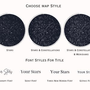 Instant Download Star Map, Custom Star Map Birth Date Instant Gift ...