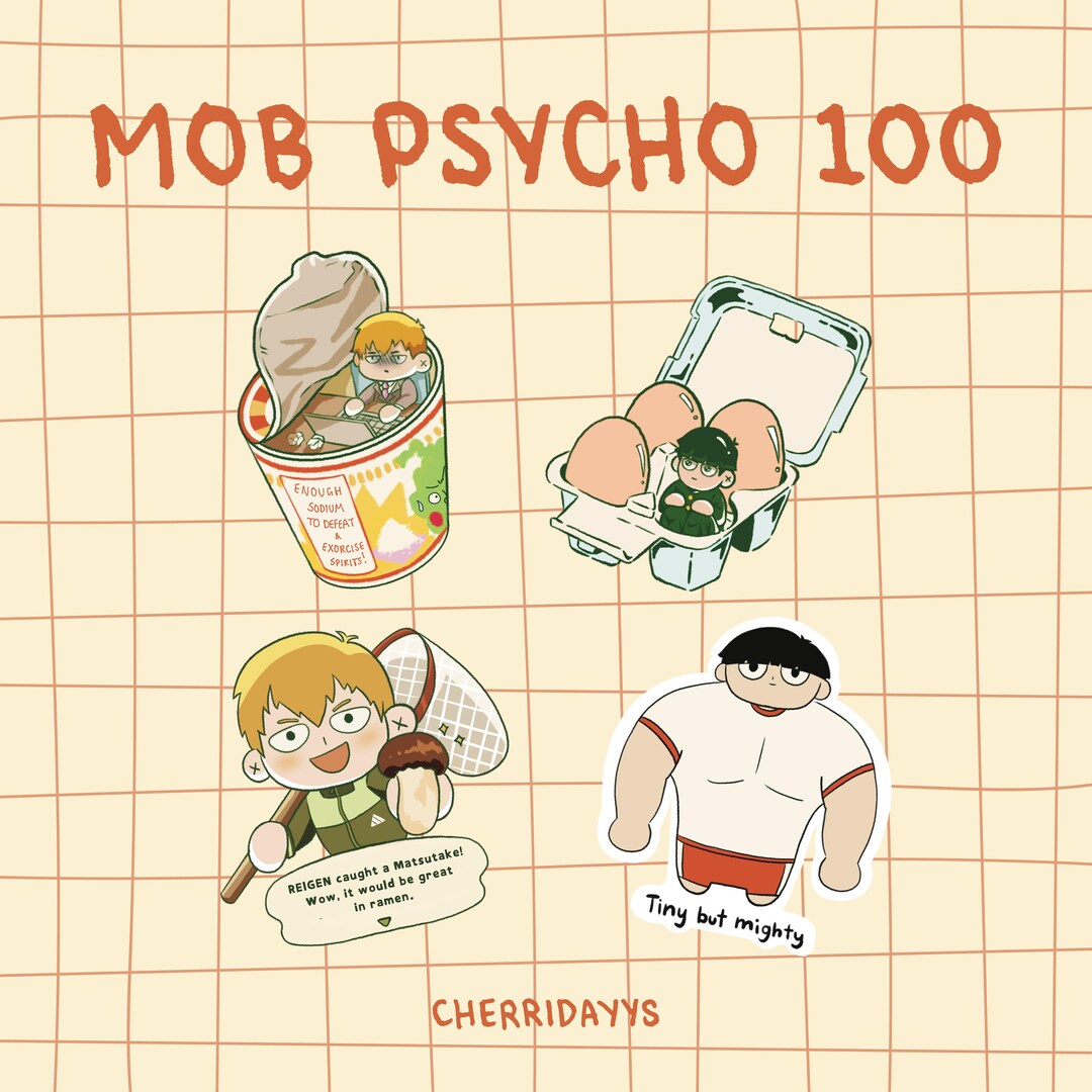 Mob Psycho 100 Stickers - Etsy