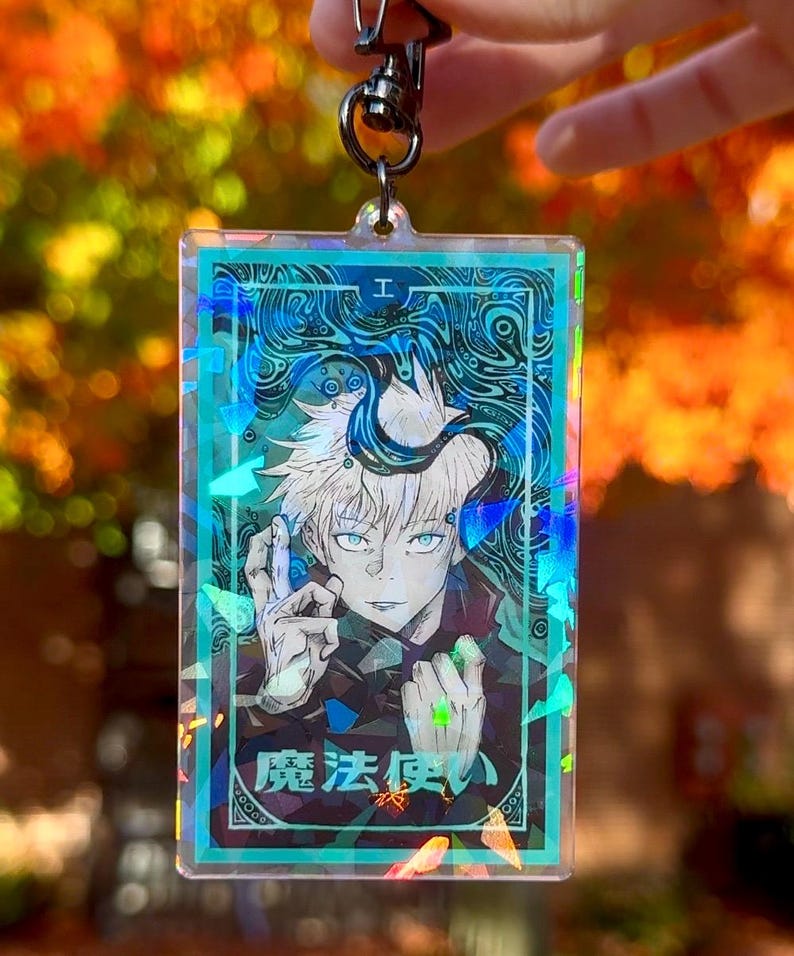 Gojo Satoru Tarot Keychain JJK Jujutsu Kaisen I. the Magician Anime ...