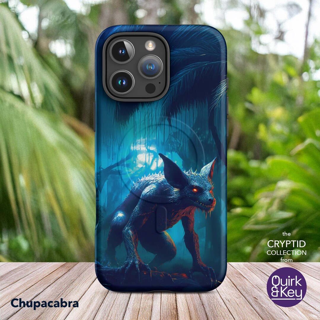 Caribbean Chupacabra Magsafe® Tough Case for Iphone® 14, 15, & 16 | Tropical Jungle Creature ...