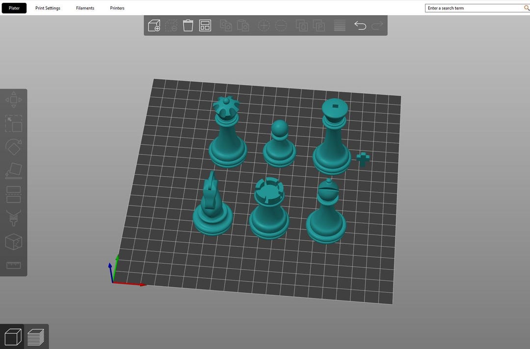3D Print Chess Set - Etsy