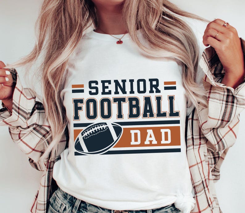 Senior Football Dad 2026 SVG: Varsity Graduation Cut File (digital ...