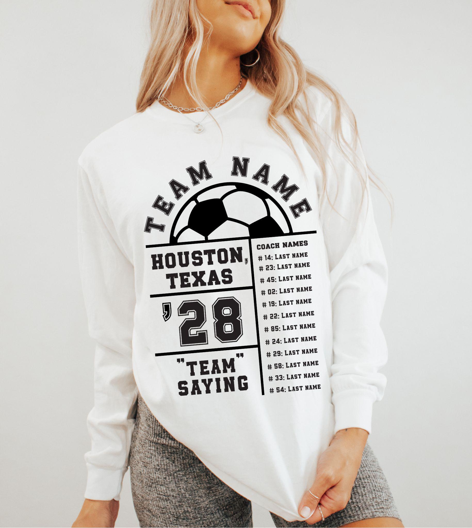 Soccer Team Roster SVG Template: Cricut, Silhouette Cut File - Etsy