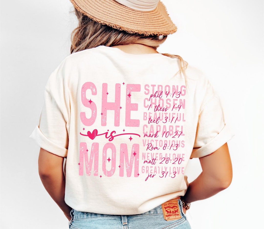 She is Mom Svg Png, She is Strong Svg Png, Bible Verses Svg Png,mom Svg ...