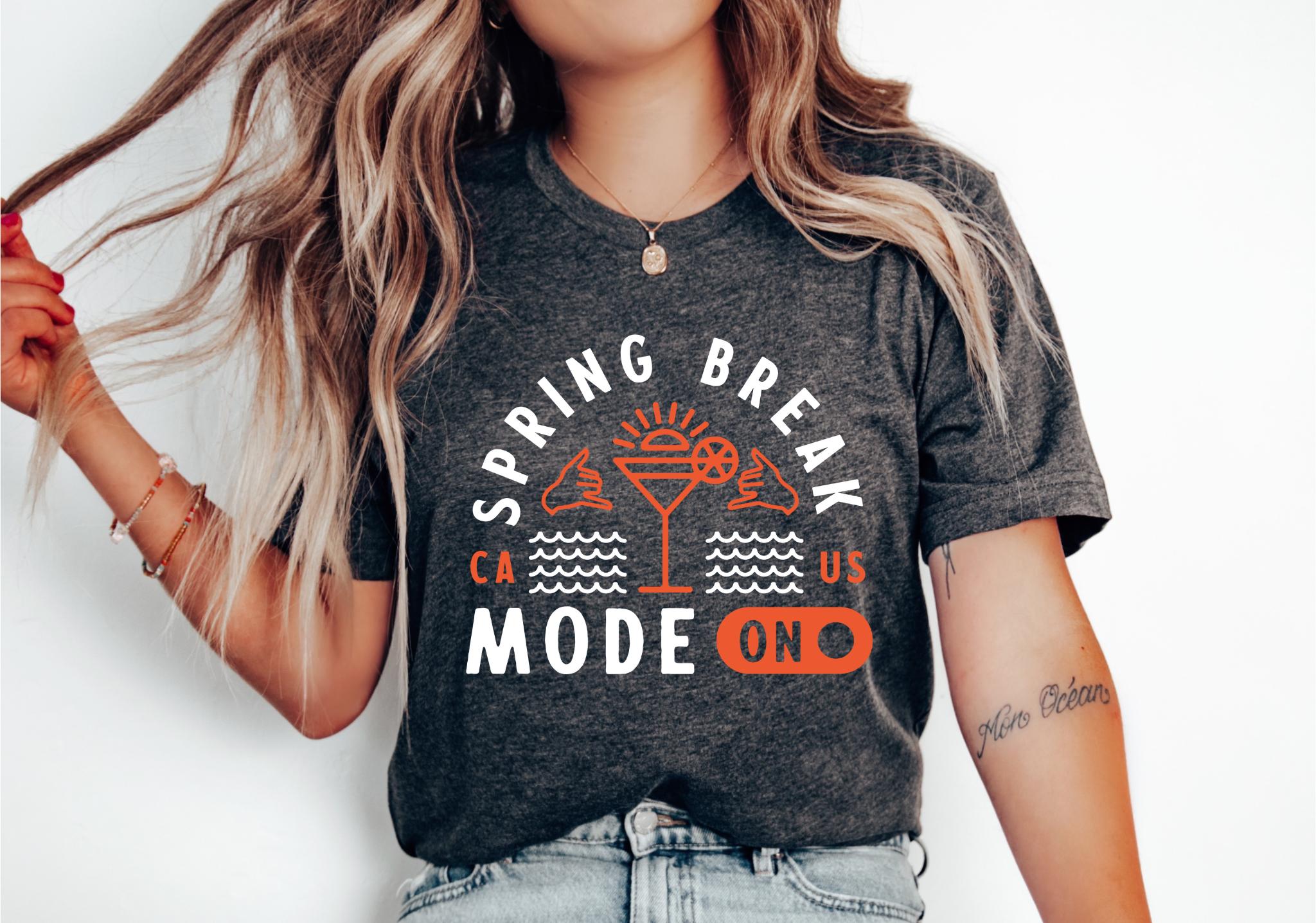 Spring Break Mode Svg PNG, Spring Break 2025 Png, Spring Break Shirt ...