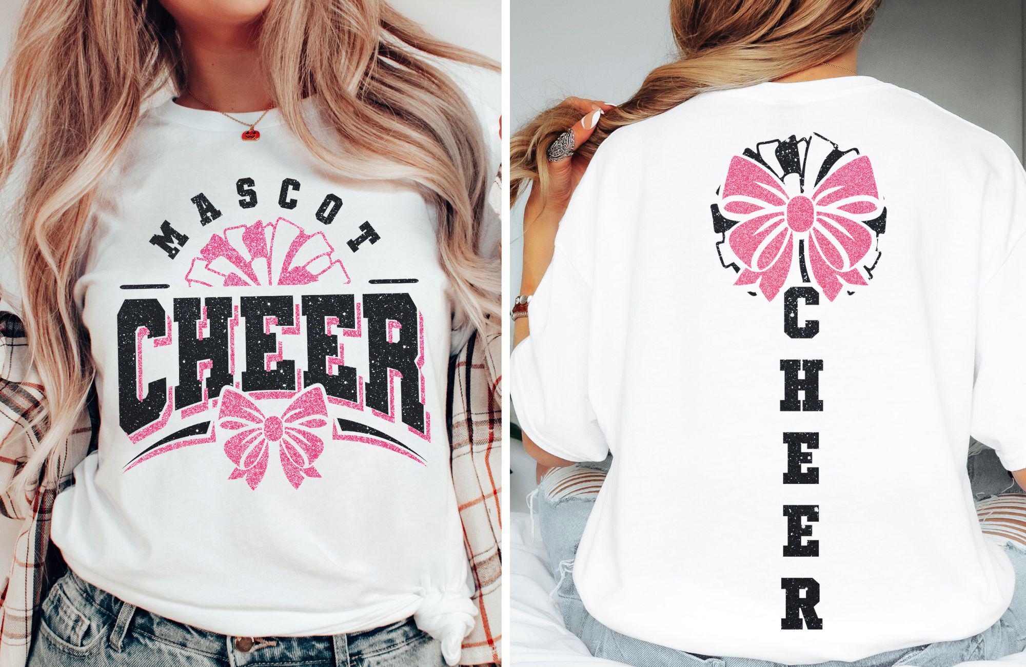 Cheer Svg Png, Cheerleading Svg, Cheerleader Front Back Svg, Cheer Mom ...