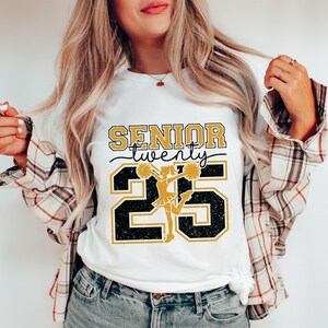 Cheer Senior 2025 SVG PNG: Graduation Shirt Design (digital Download ...