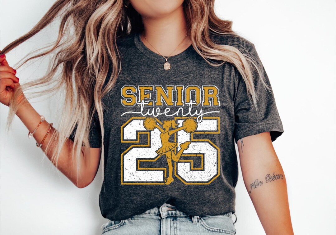 Cheer Senior 2025 SVG PNG: Graduation Shirt Design (digital Download ...