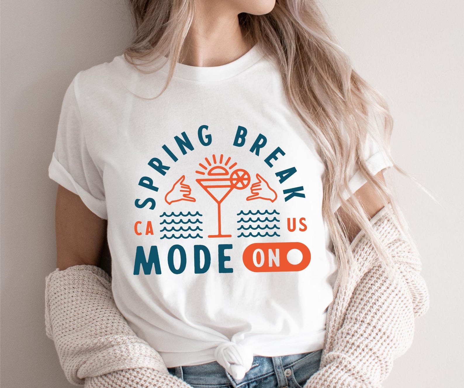 Spring Break Mode Svg PNG, Spring Break 2025 Png, Spring Break Shirt ...