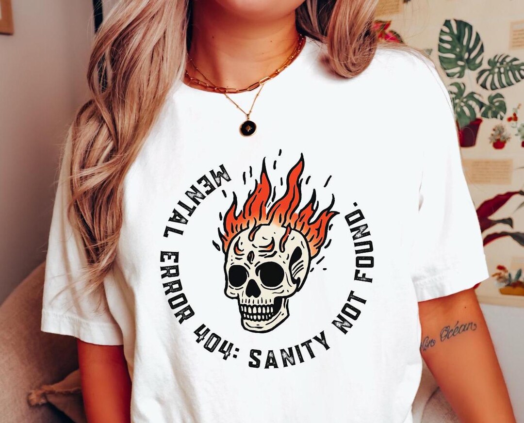 Mental Error 404 Skull Svg Png: Funny Sarcastic Design (digital ...