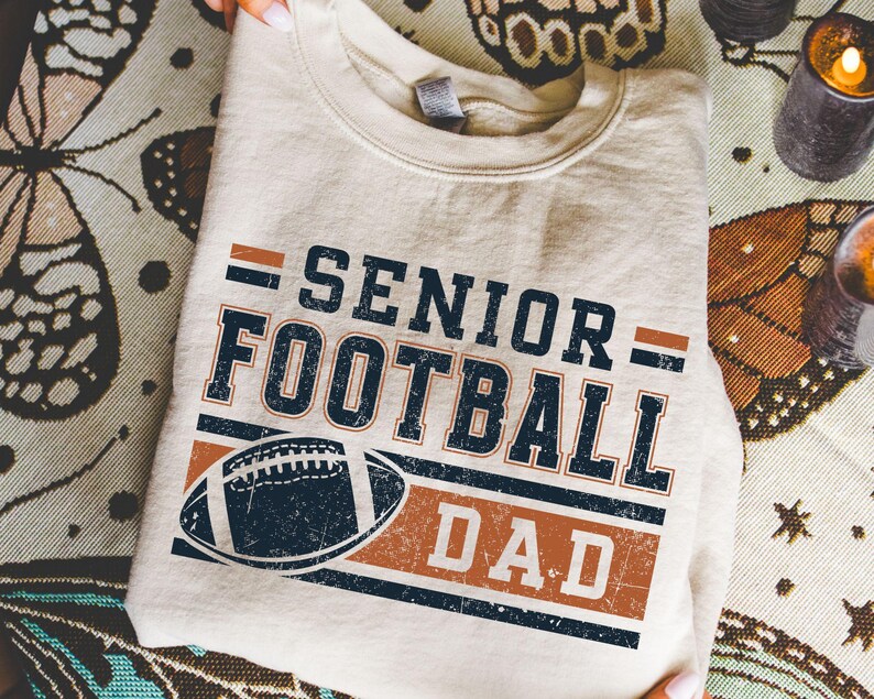Senior Football Dad 2026 SVG: Varsity Graduation Cut File (digital ...
