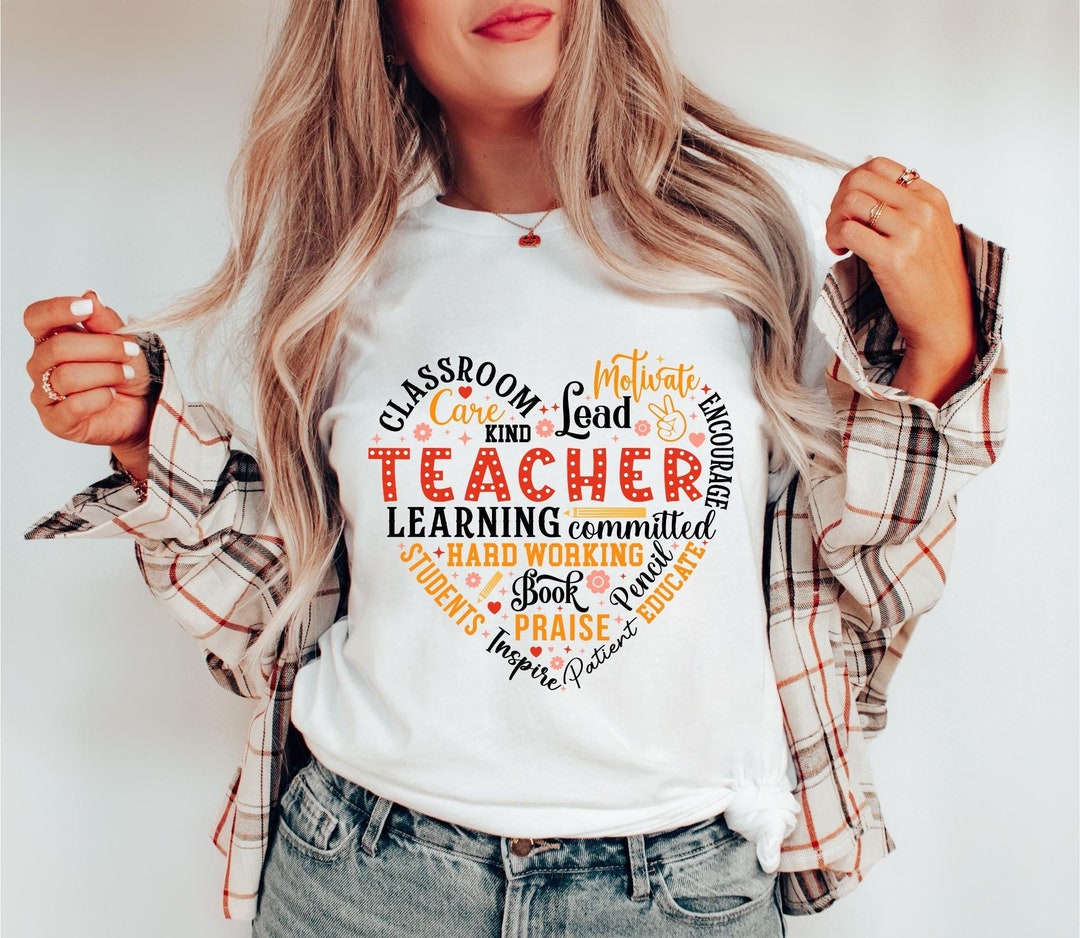 Teacher Word Art Svg, Teacher Shirt Svg Png, Teacher Appreciation Svg ...