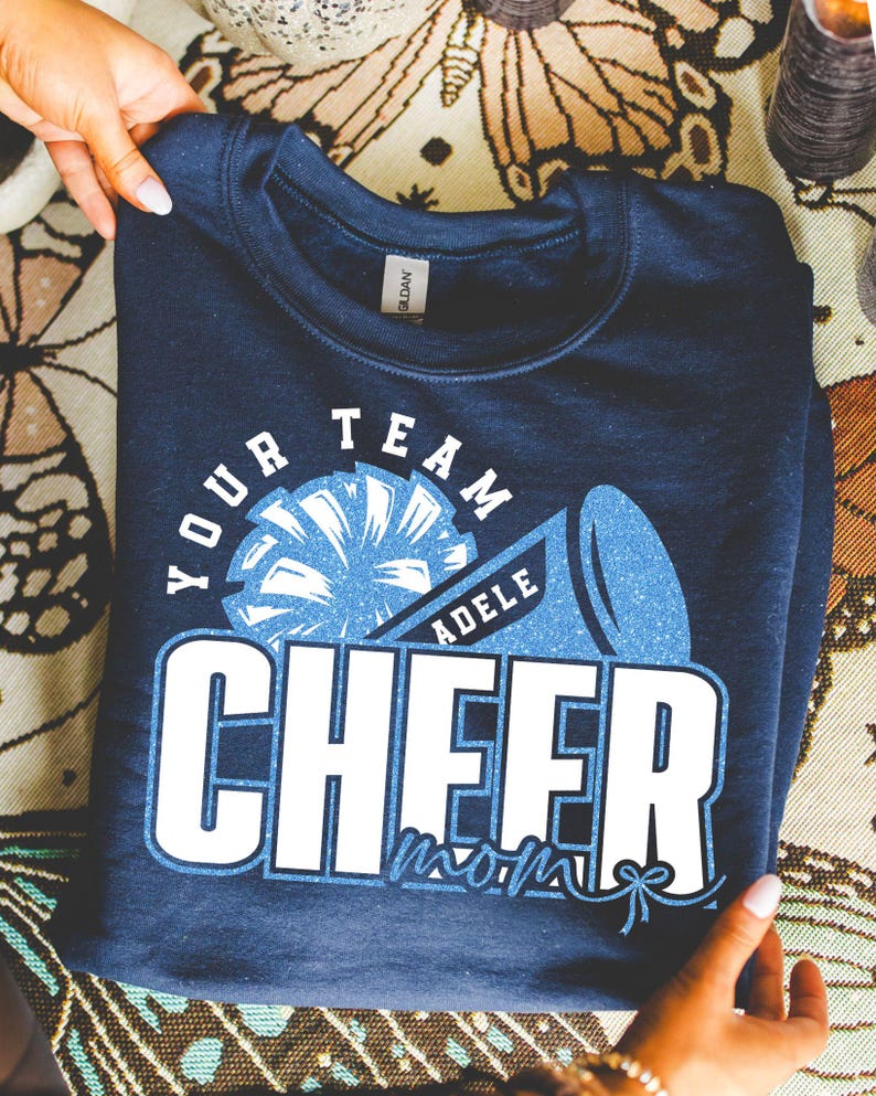Cheer Mom SVG: Pom Pom & Megaphone Cut Files (cricut, Silhouette ...