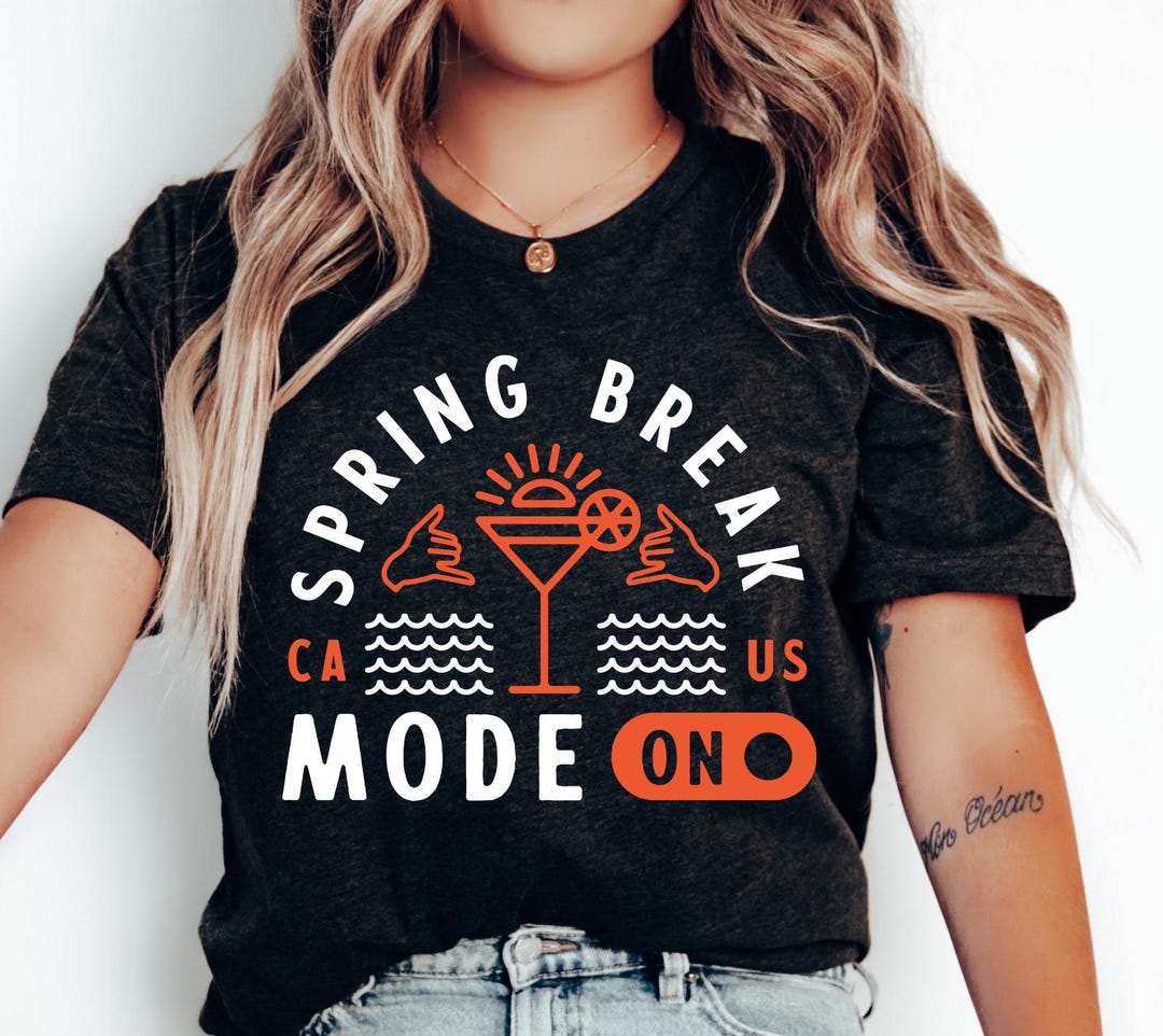 Spring Break Mode Svg PNG, Spring Break 2025 Png, Spring Break Shirt ...