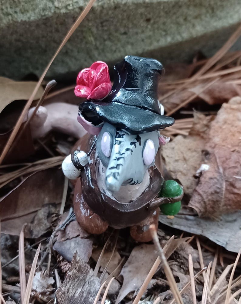 Plague Doctor Ferret Figurine. - Etsy