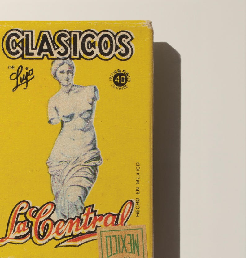 Vintage Mexico Matchbox Art Print, Eclectic Travel Poster - Etsy