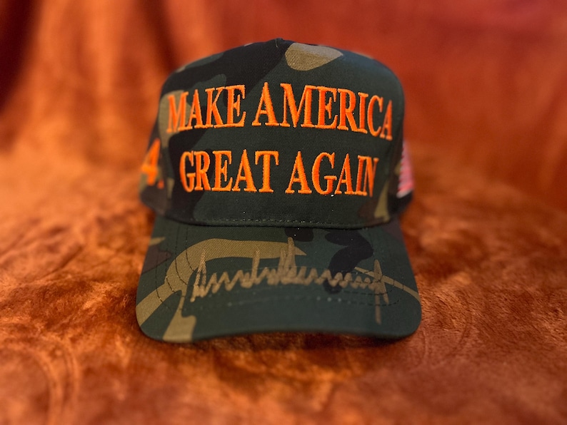 Signed Trump Hats; Donald Trump Signed Hat; MAGA Hat; Signed MAGA Hat ...