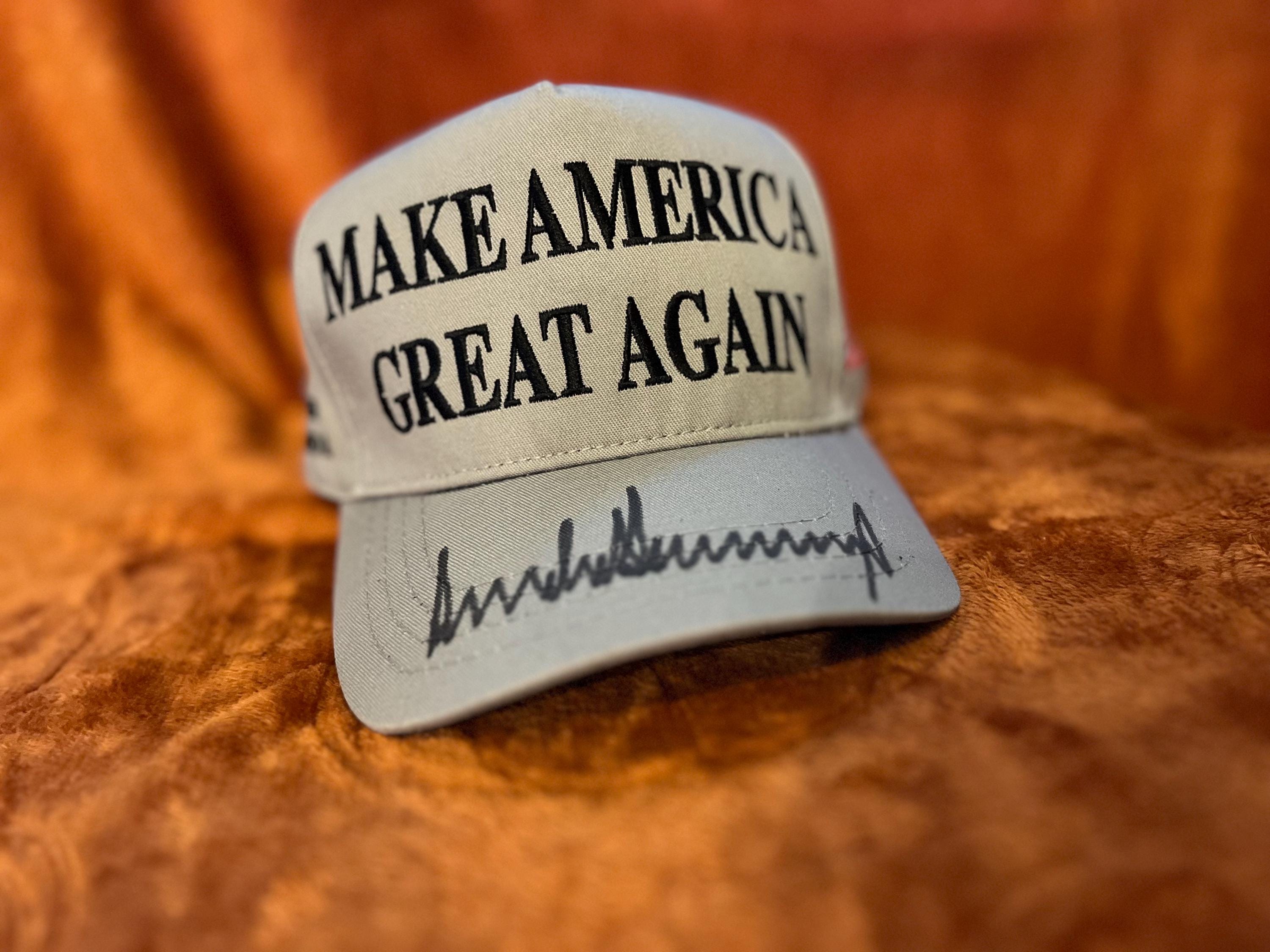 Signed Trump Hats; Donald Trump Signed Hat; MAGA Hat; Signed MAGA Hat ...