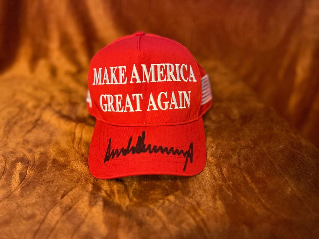 Signed Trump Hats; Donald Trump Signed Hat; MAGA Hat; Signed MAGA Hat ...