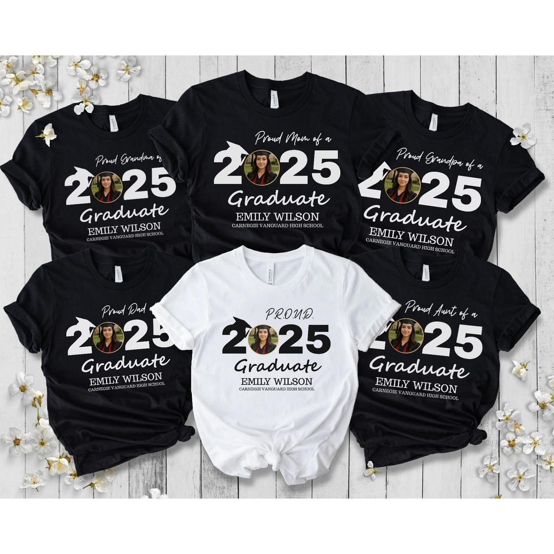 Personalized Graduation Shirts With Photo, Custom Family Matching ...