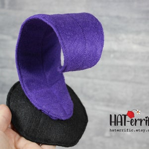 Yzma Emperors New Groove Miniature Hat Headband, Purple Feather Villain ...