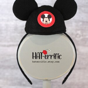 Mouseketeer Black Mickey Ears Mini Hat, Mickey Mouse Club, Vintage ...