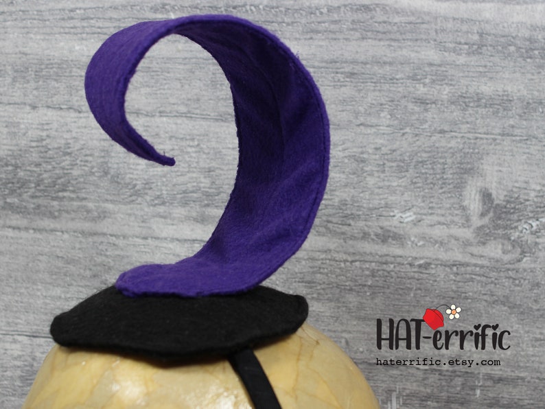 Yzma Emperors New Groove Miniature Hat Headband, Purple Feather Villain ...