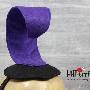 Yzma Emperors New Groove Miniature Hat Headband, Purple Feather Villain ...