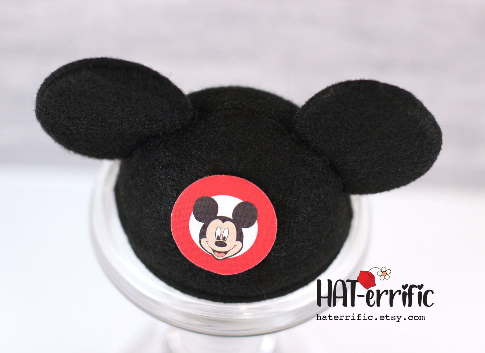 Mouseketeer Black Mickey Ears Mini Hat, Mickey Mouse Club, Vintage ...