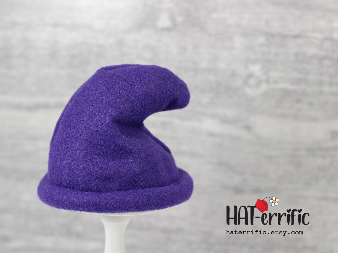 Dopey Mini Hat, Seven Dwarfs, Snow White, Purple Elf Hat Hair Accessory ...