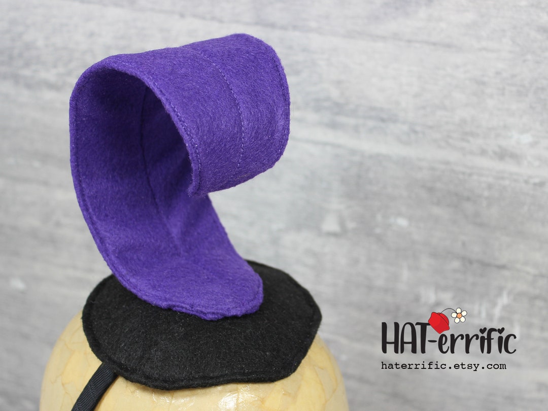 Yzma Emperors New Groove Miniature Hat Headband, Purple Feather Villain ...