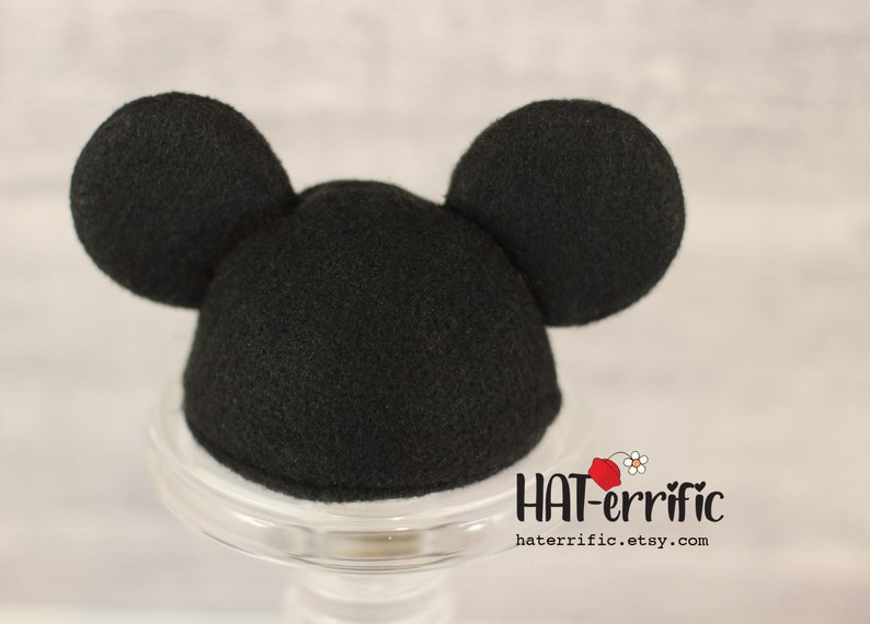 Mouseketeer Black Mickey Ears Mini Hat, Mickey Mouse Club, Vintage ...