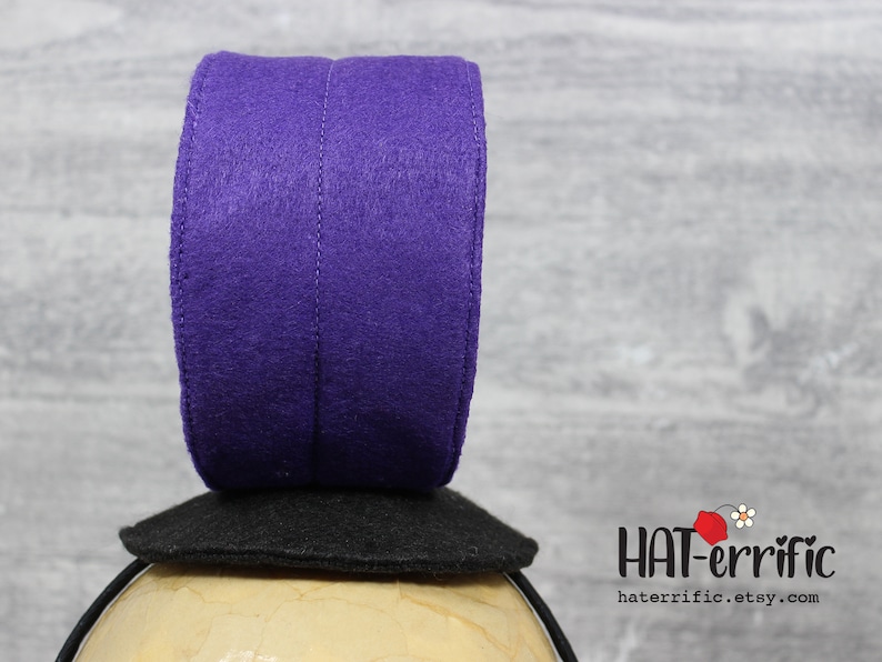 Yzma Emperors New Groove Miniature Hat Headband, Purple Feather Villain ...