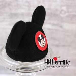 Mouseketeer Black Mickey Ears Mini Hat, Mickey Mouse Club, Vintage ...