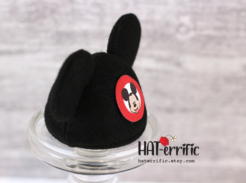 Mouseketeer Black Mickey Ears Mini Hat, Mickey Mouse Club, Vintage ...