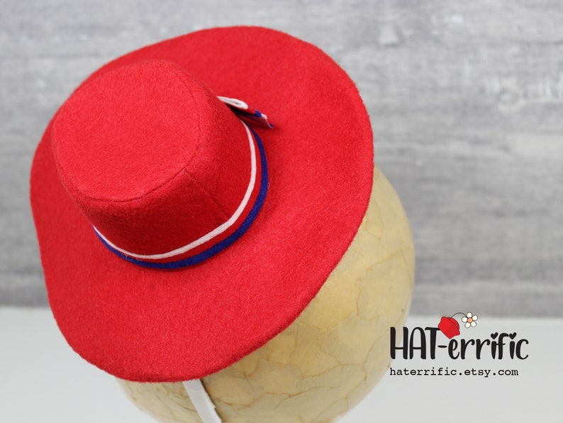 Agent Peggy Carter Mini Hat Red Felt Fedora Marvel Avenger - Etsy