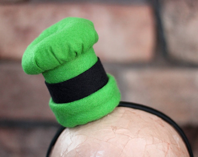 Goofy Hat, Disney Inspired Hat, Green Felt Hat, Disney Ears, Fascinator ...