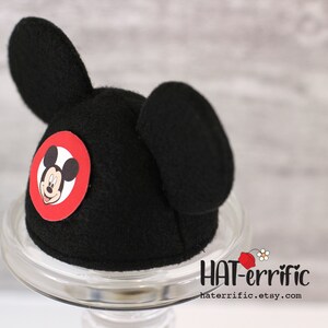 Mouseketeer Black Mickey Ears Mini Hat, Mickey Mouse Club, Vintage ...