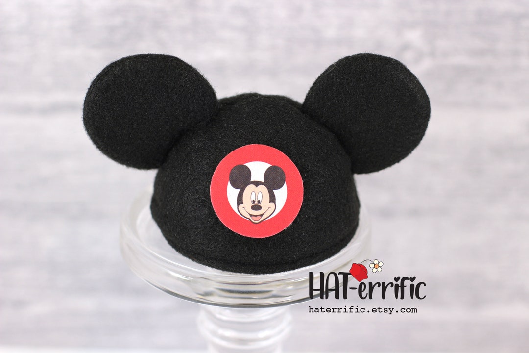 Mouseketeer Black Mickey Ears Mini Hat, Mickey Mouse Club, Vintage ...