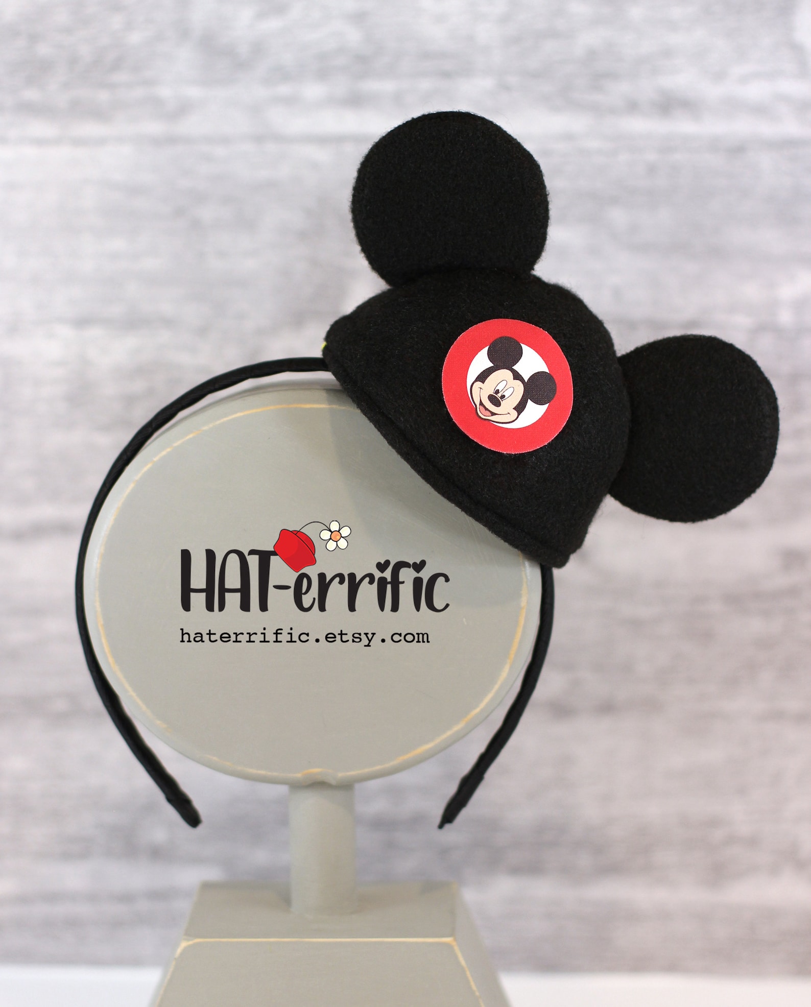 Mouseketeer Black Mickey Ears Mini Hat, Mickey Mouse Club, Vintage ...