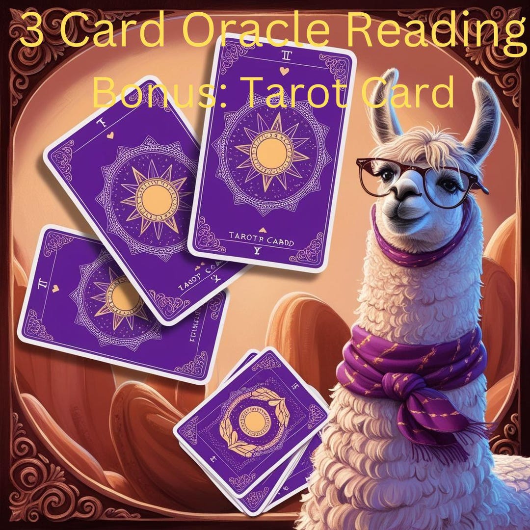 3 Card Oracle Reading Bonus Tarot Card - Etsy