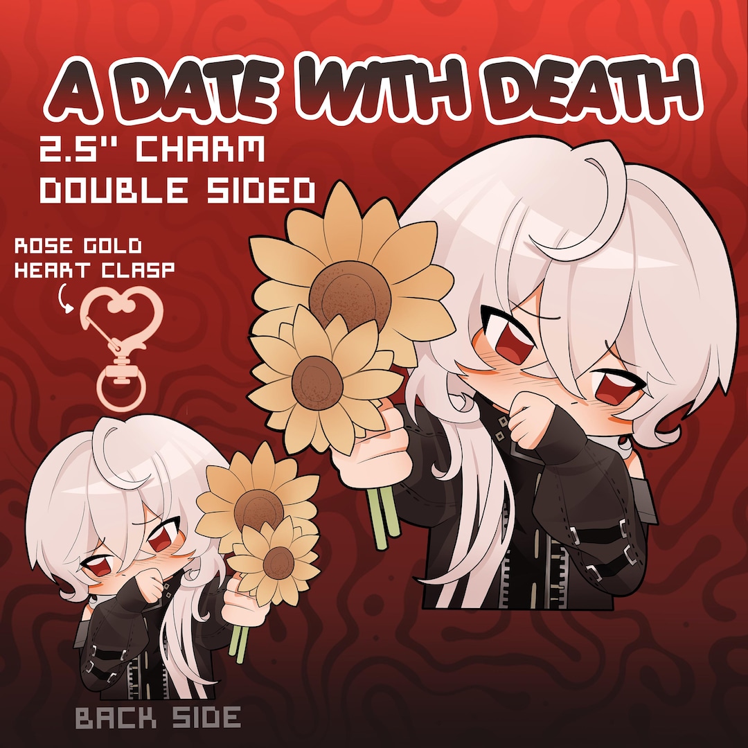 PREORDER A Date With Death Casper, Grim 2.5 Acrylic Keychain With Front ...