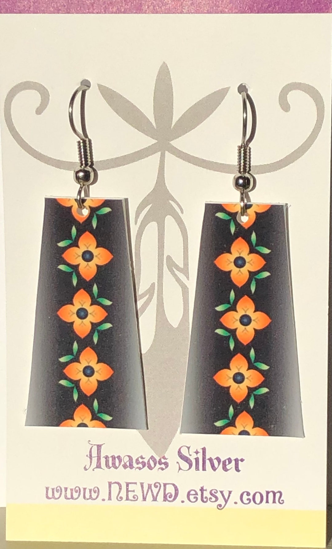 Northeastern Woodland Floral Design Earrings. Northeastern Woodland ...