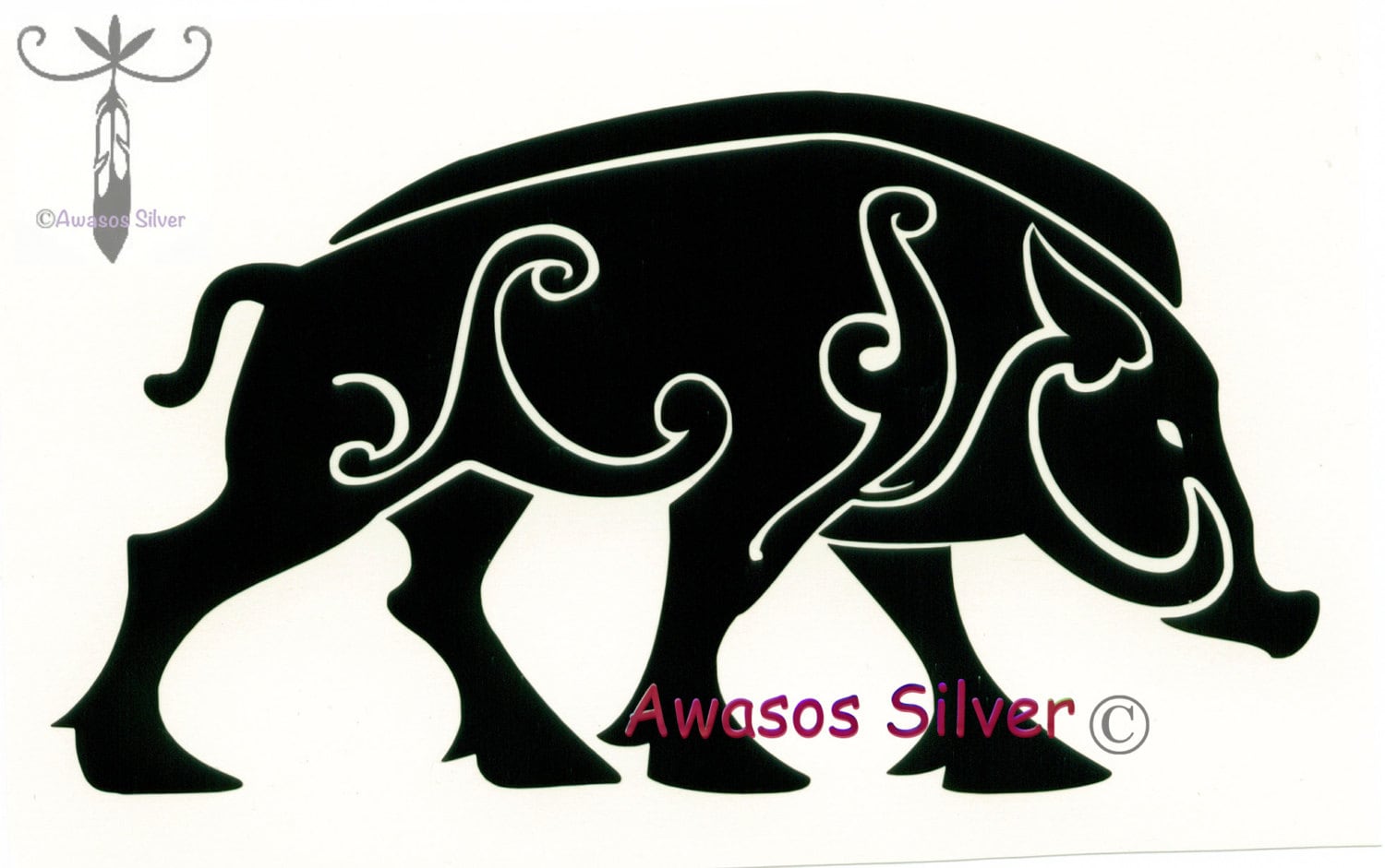Celtic Boar Drawing