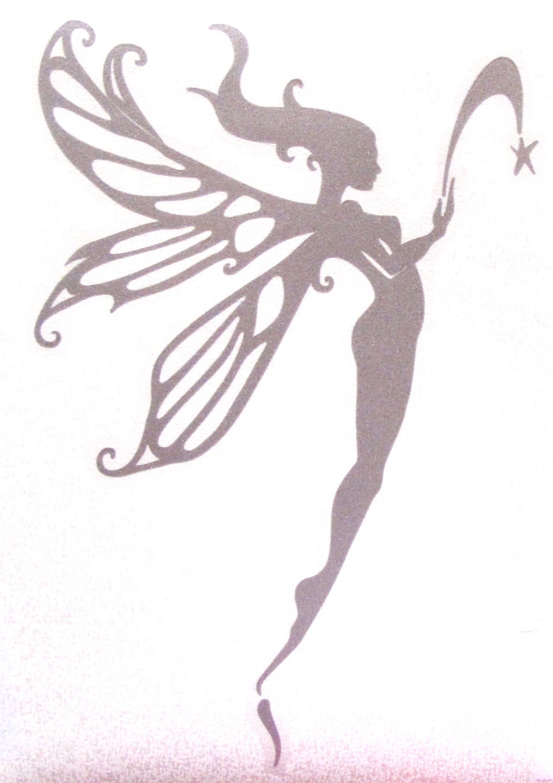 Fabulous Fairy Decal in Metallic Silver - Etsy