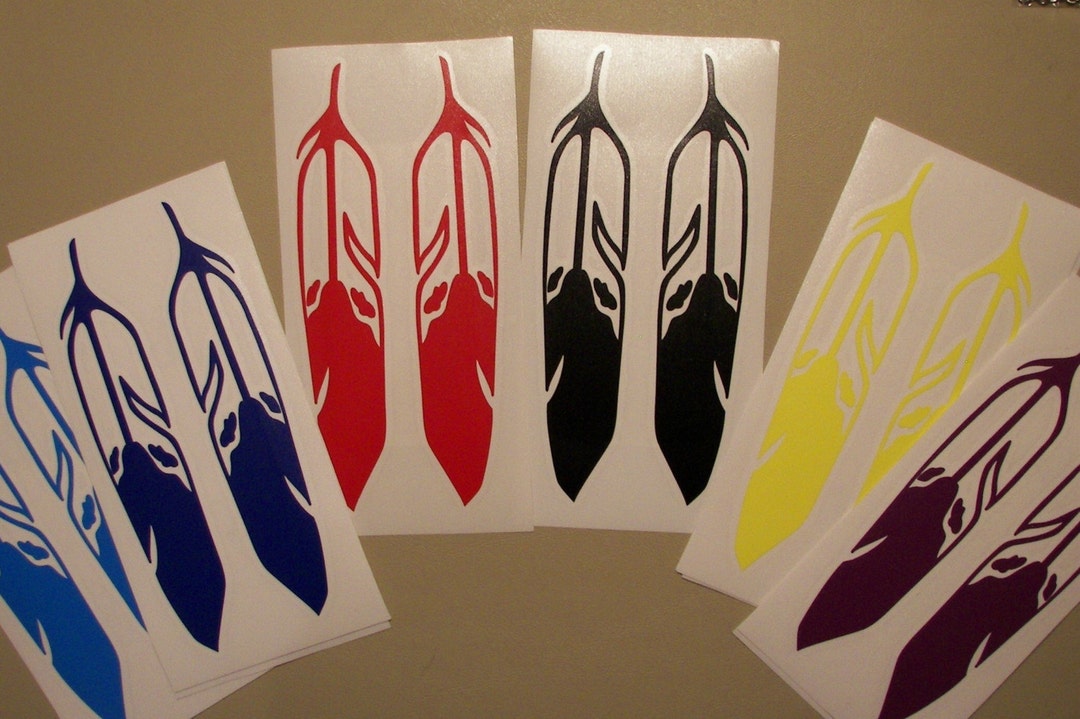 Decal. Feather Decal. Beautiful Feather Decals. Native American. Native ...