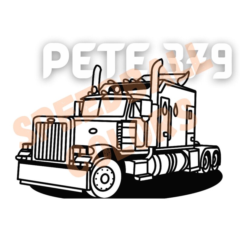 Big Rig Coloring Pages for All Ages Iconic Big Rigs Coloring Pages ...