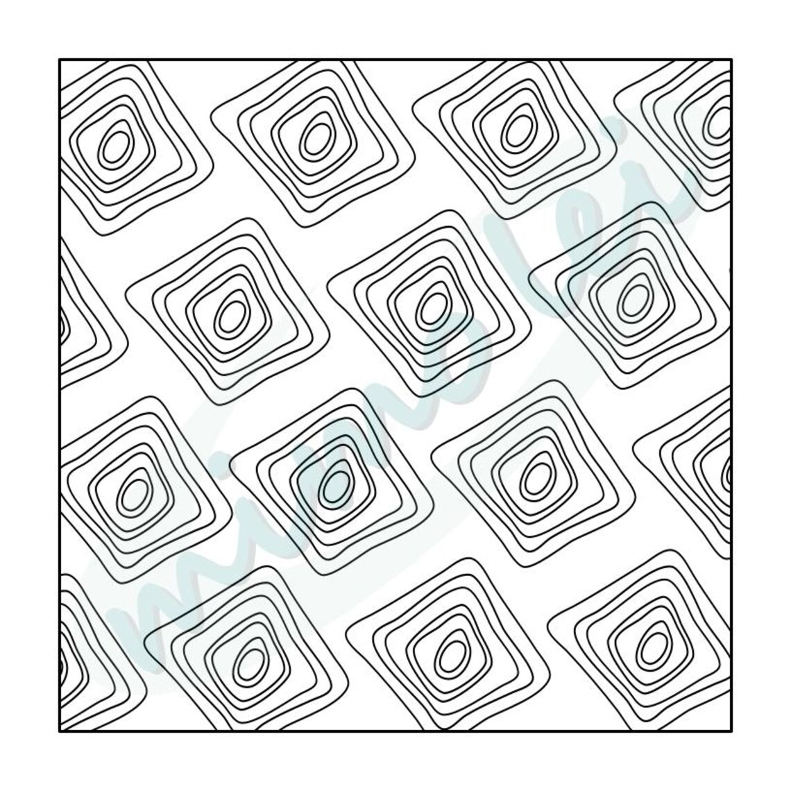 Pattern Coloring Pages: 5 Black & White Designs, 5 Grey Doodling ...